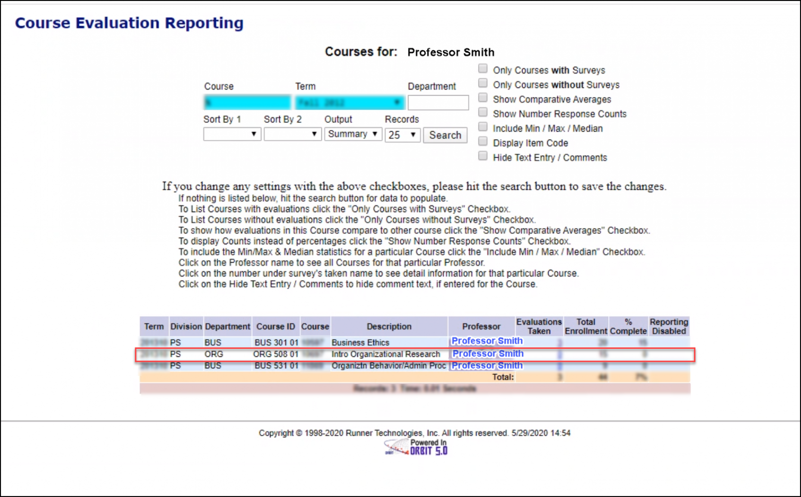 Course Evaluations - Eastern Connecticut State University Knowledgebase